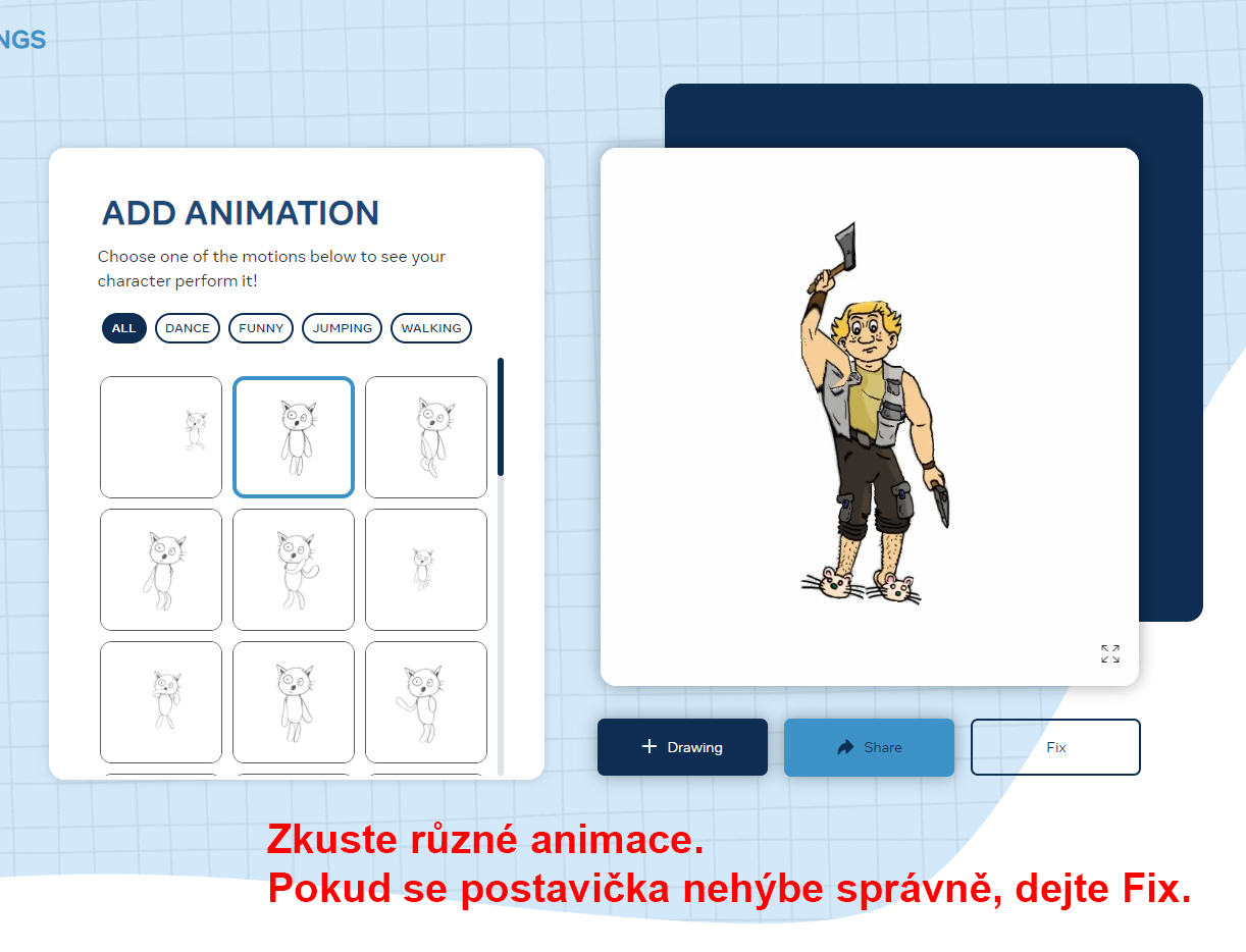 Grafika - postavička - animace :: Informatika-ZŠ